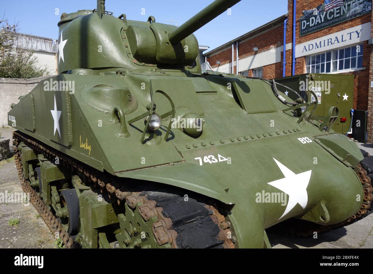 american sherman tank on display at , Castletown D-Day Centre ...