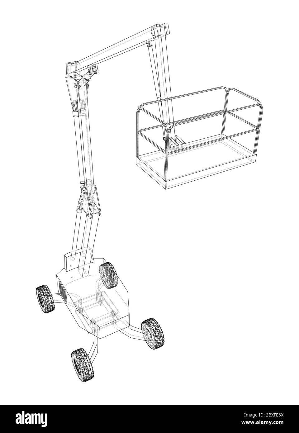 Aerial platform concept outline. Vector Stock Vector Image & Art - Alamy