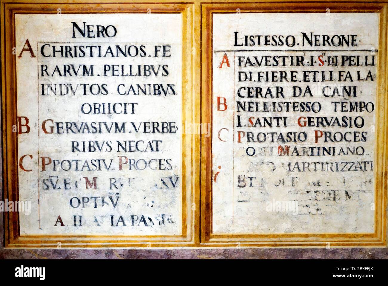 Italian writings hi-res stock photography and images - Alamy