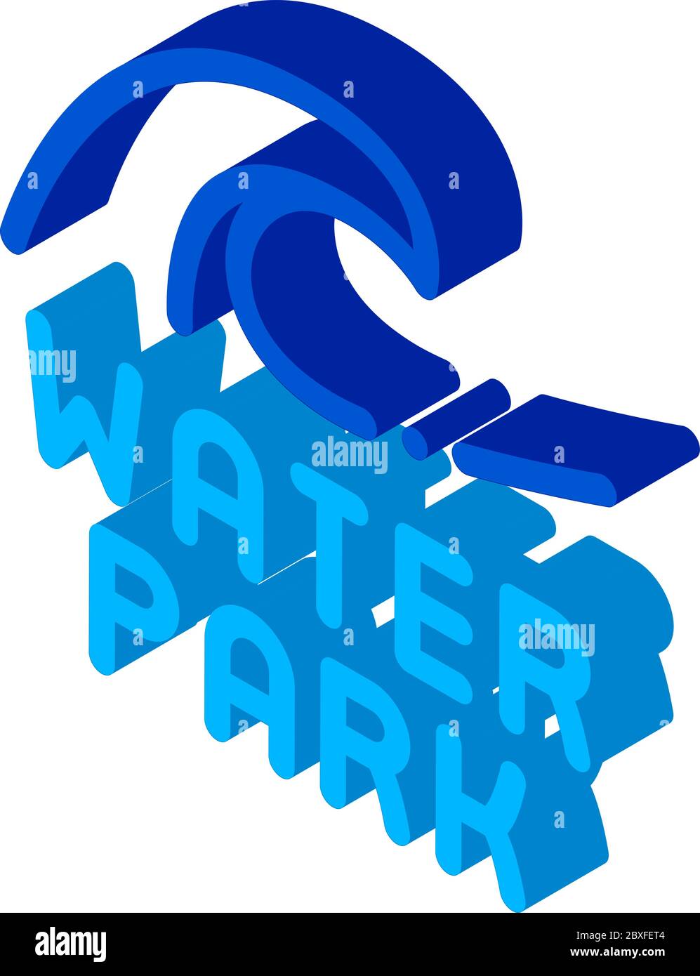 water park isometric icon vector illustration Stock Vector Image & Art ...