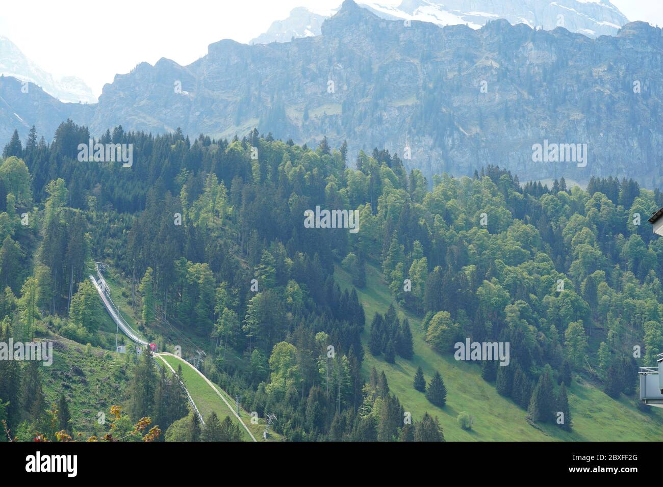 Ski jumping bridge hi-res stock photography and images - Alamy