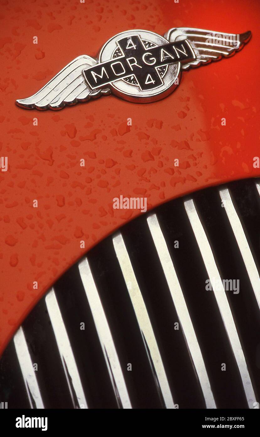 Morgan Plus 8 car badge Stock Photo - Alamy