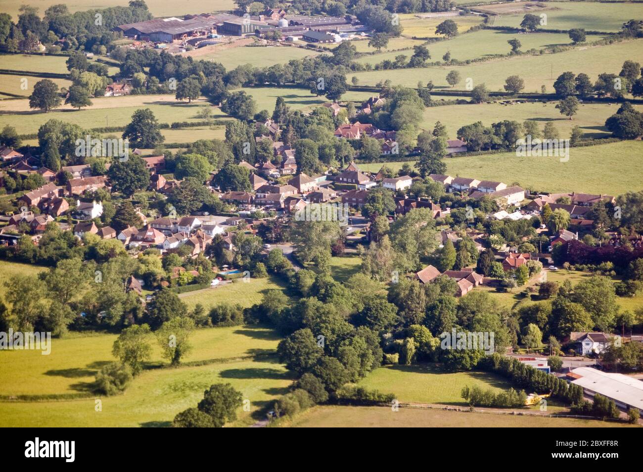 English village aerial hi-res stock photography and images - Alamy