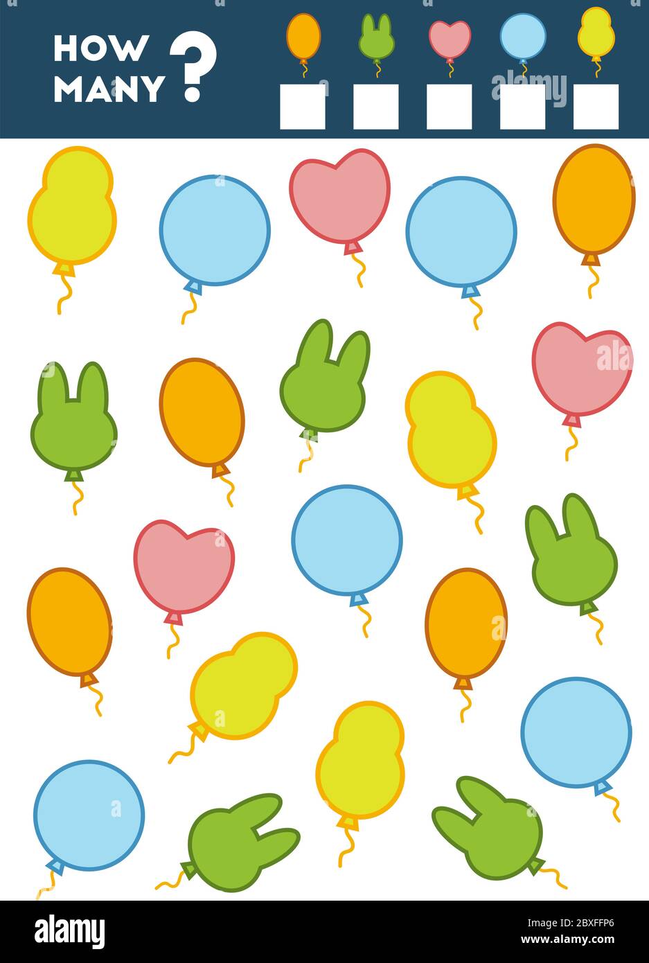 Counting Game for Preschool Children. Educational a mathematical game ...