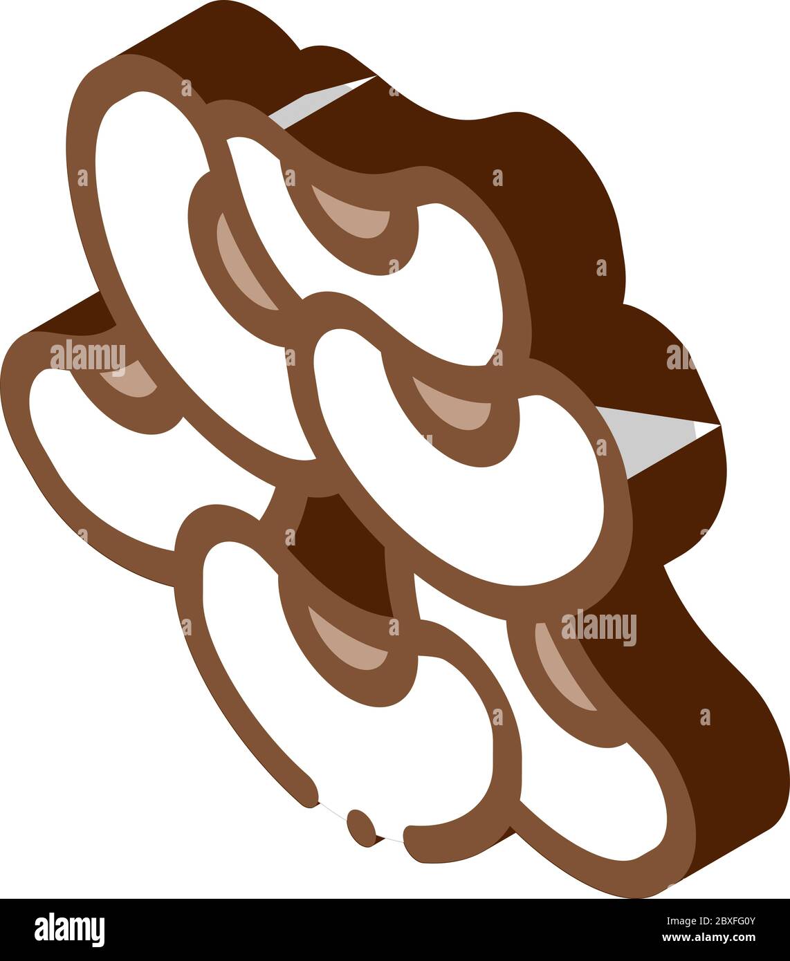 bean grains isometric icon vector illustration Stock Vector Image & Art ...