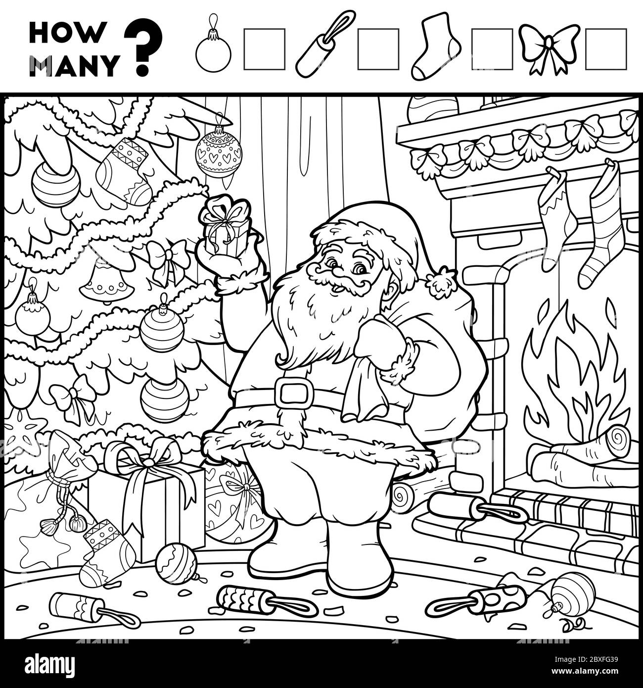 Counting Game for Preschool Children. Educational a mathematical game ...