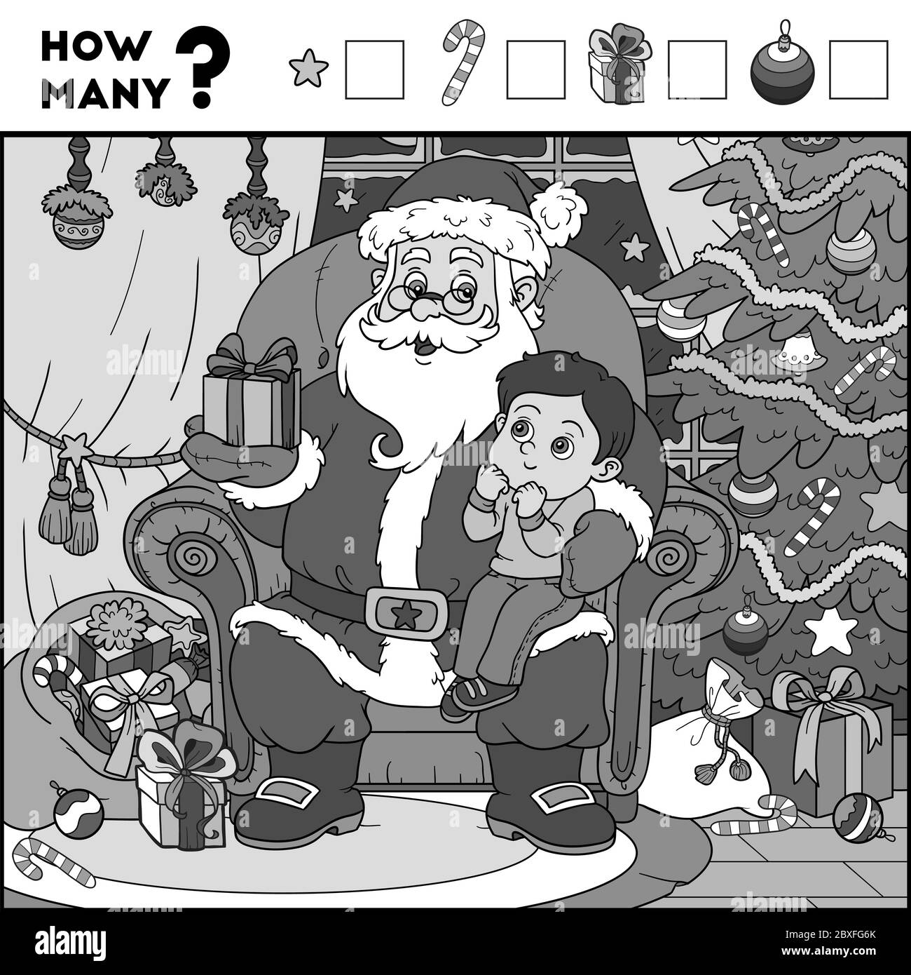 Counting Game for Preschool Children. Educational a mathematical game ...