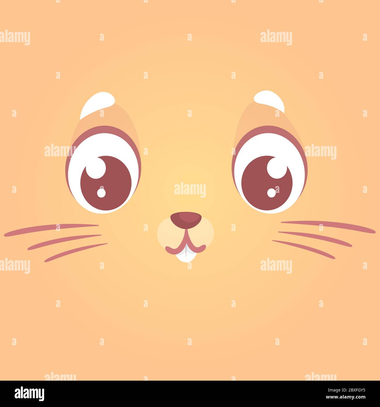 Happy Bunny rabbit cartoon. Vector illustration of happy laughing ...
