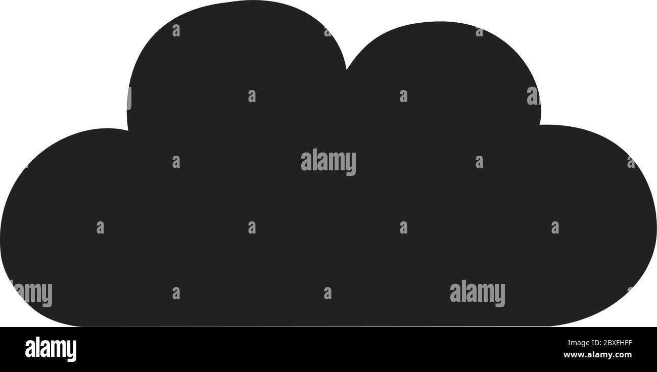 Cloud icon vector sky pictogram mobile application vector illustration ...