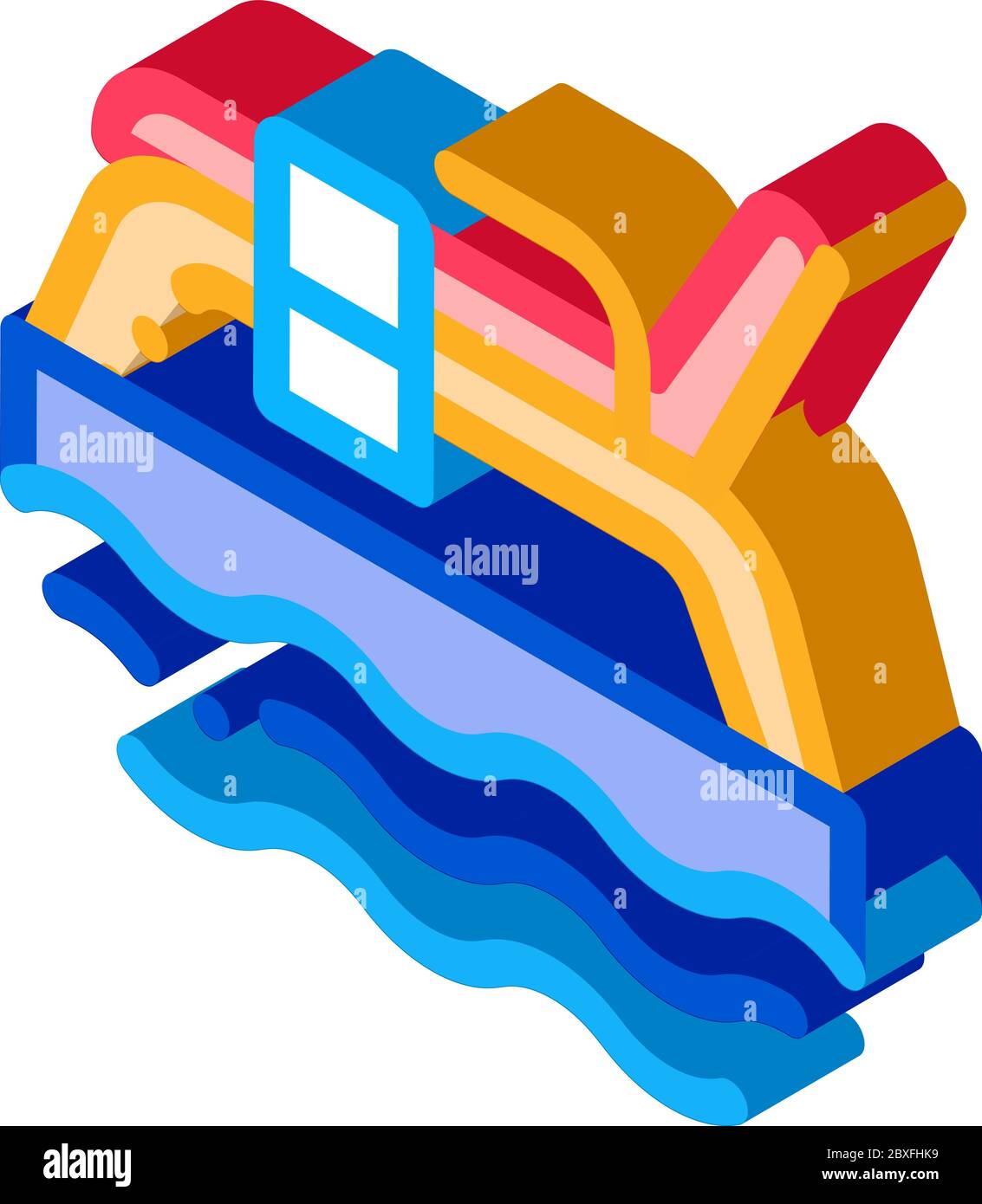underwater tube isometric icon vector illustration Stock Vector Image ...
