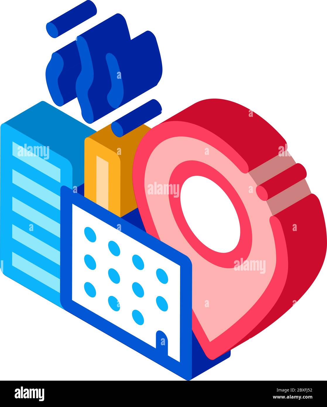 production geolocation isometric icon vector illustration Stock Vector ...