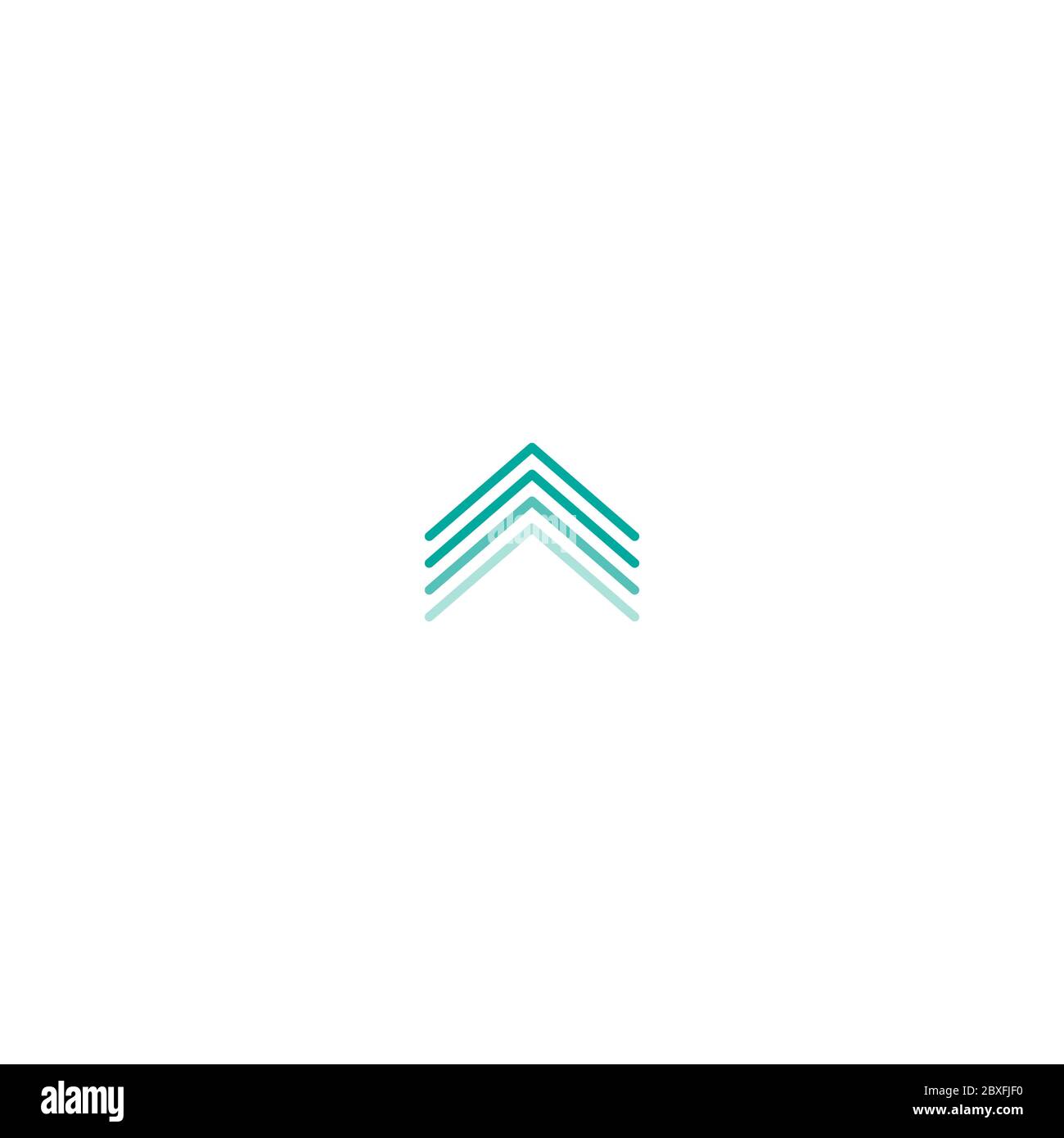 4 blue arrows up icon. swipe up button. Isolated on white. Upload icon ...