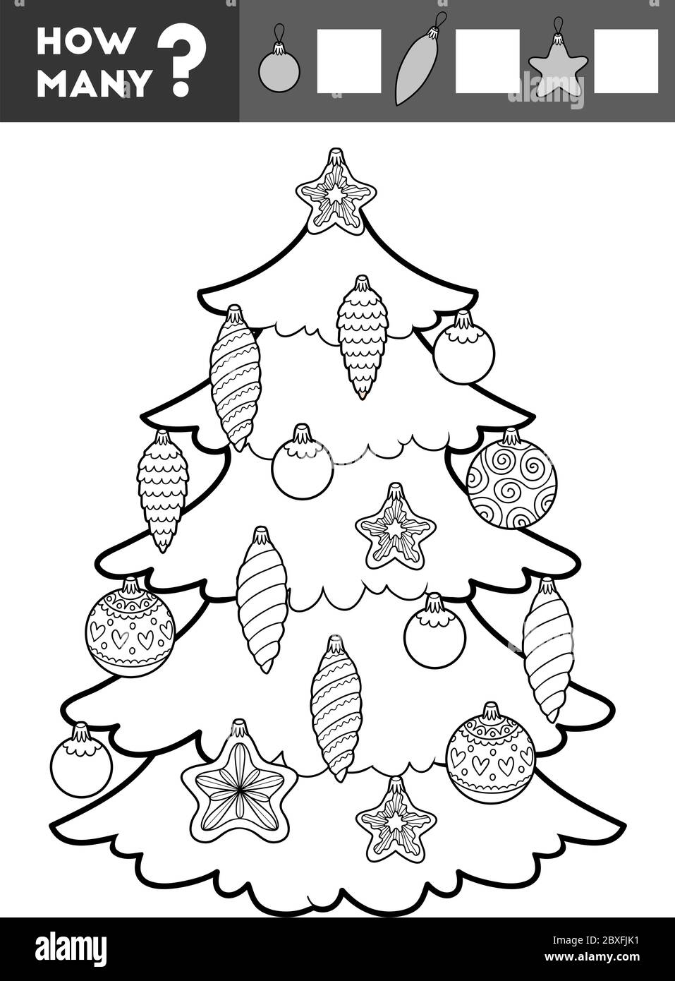 Counting Game for Preschool Children. Educational a mathematical game ...