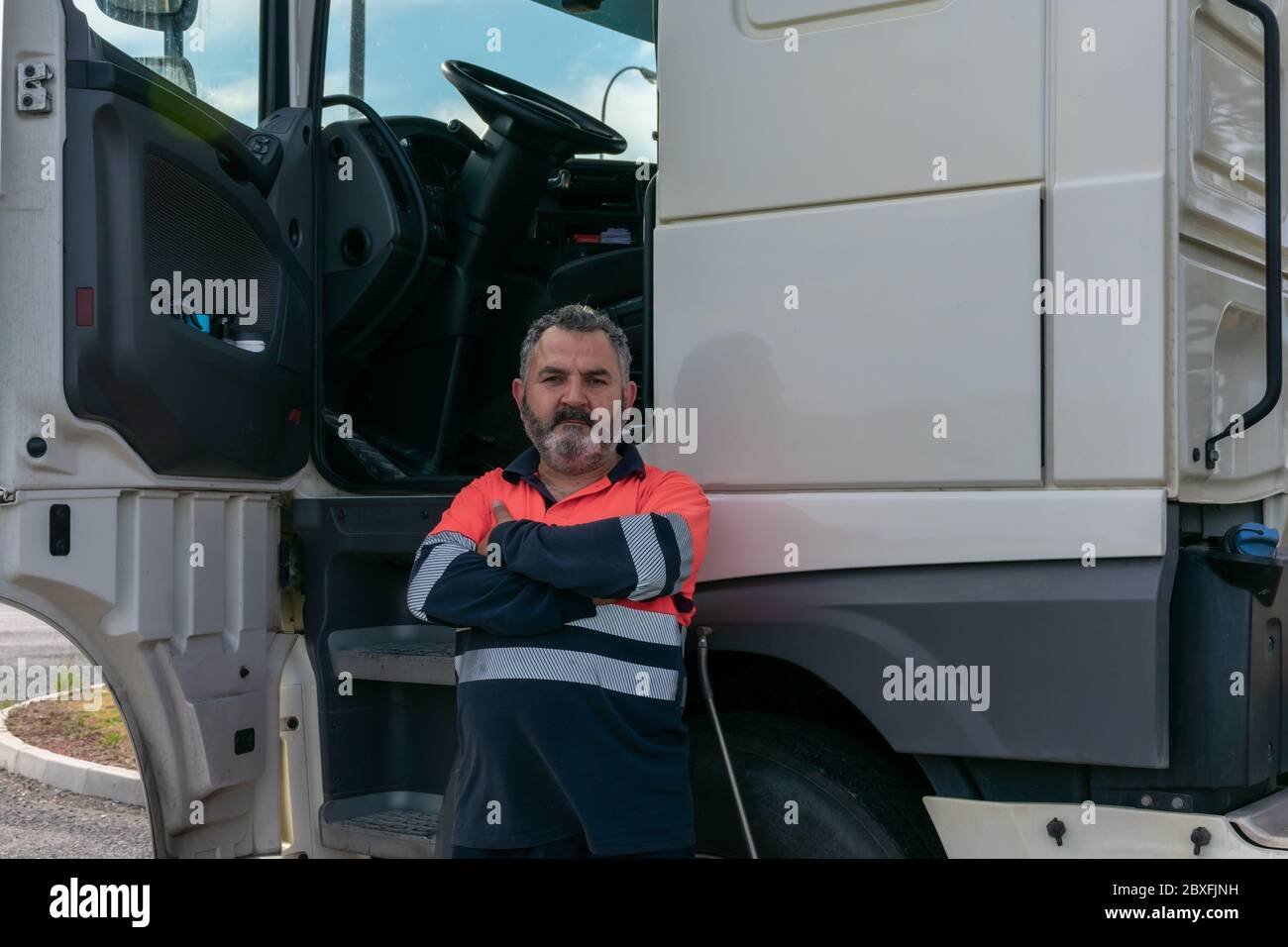 Lorry driver cab hi-res stock photography and images - Alamy