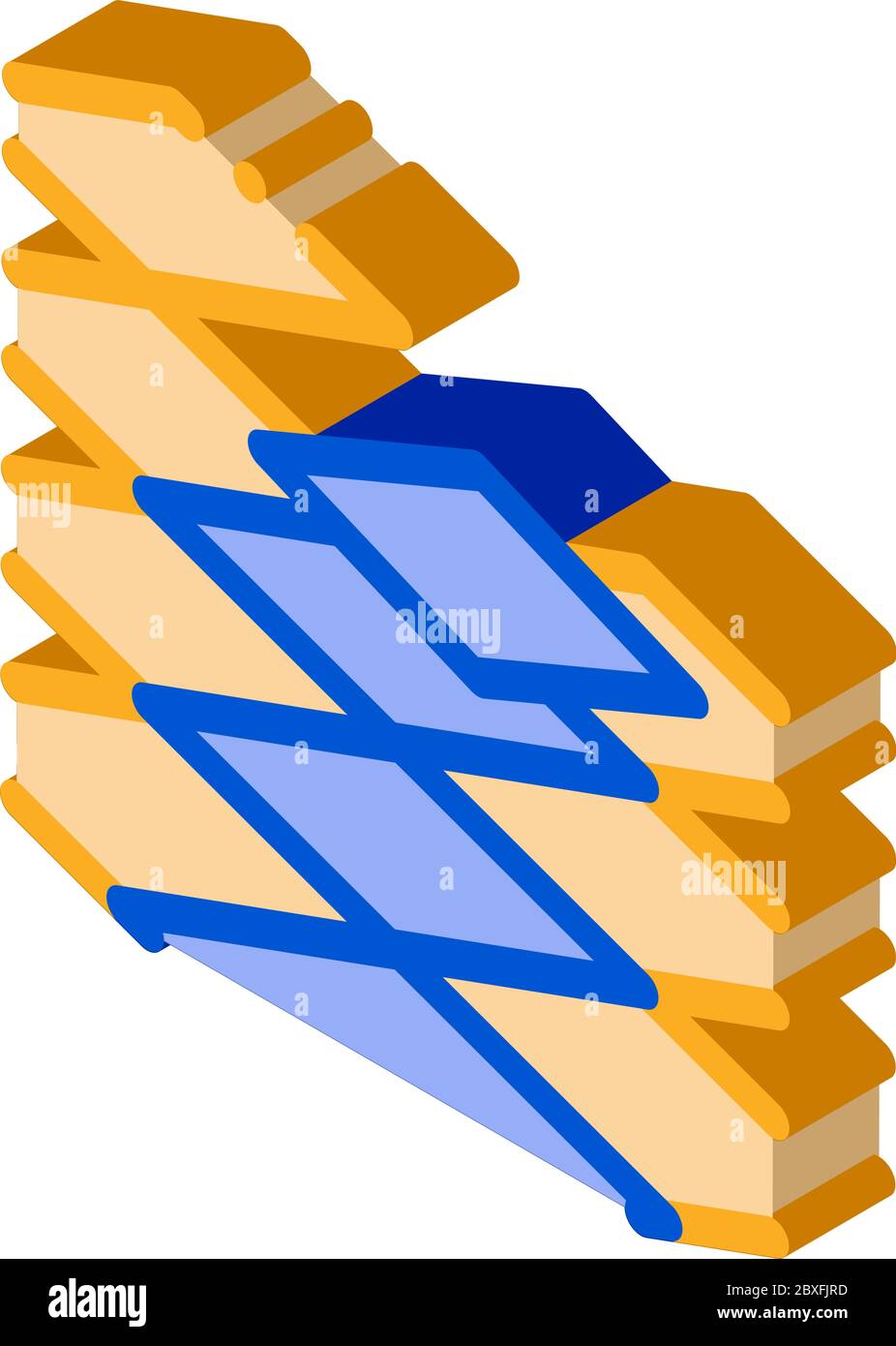 laying floor tiles isometric icon vector illustration Stock Vector ...