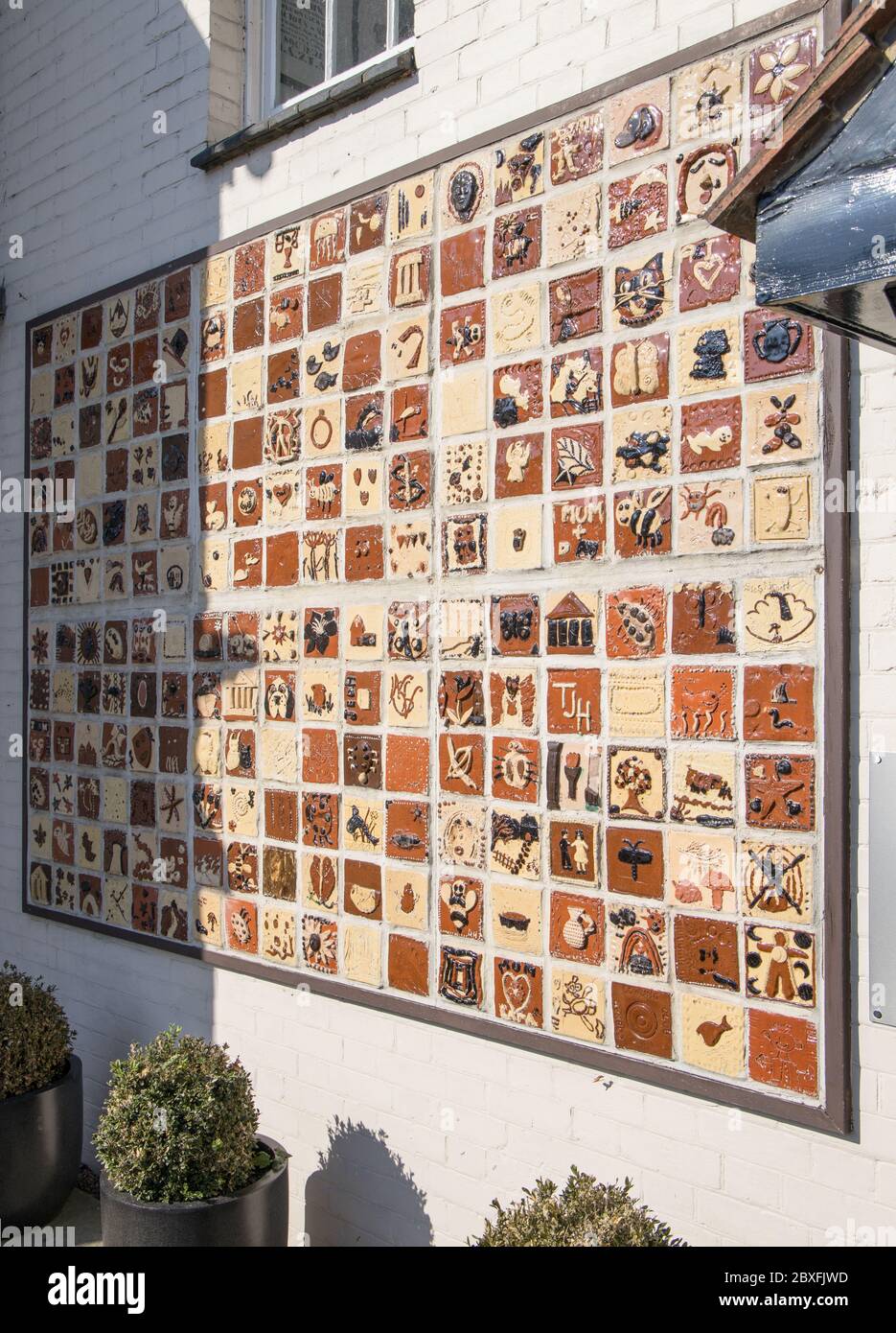the cobham community tile project in cobham surrey Stock Photo - Alamy