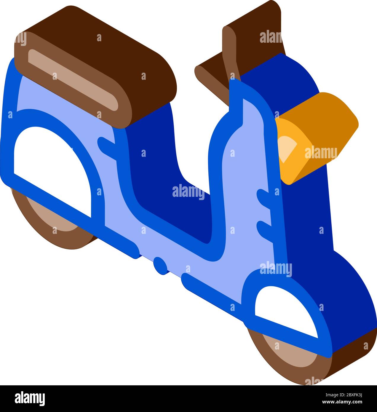 mobile motobike isometric icon vector illustration Stock Vector Image ...