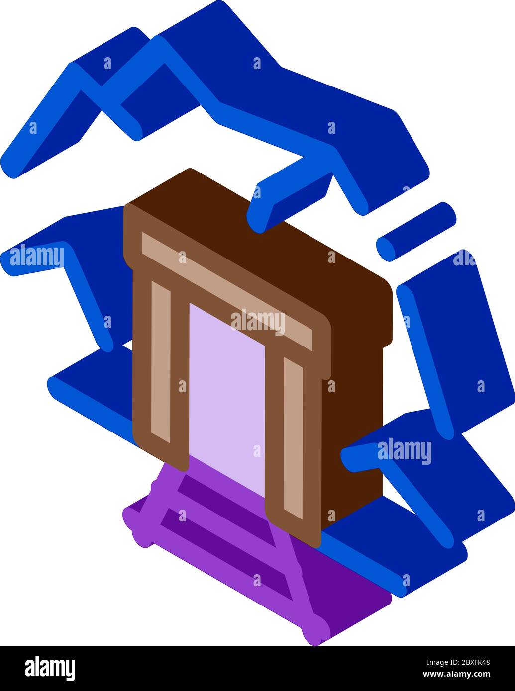 mine entrance isometric icon vector illustration Stock Vector Image ...