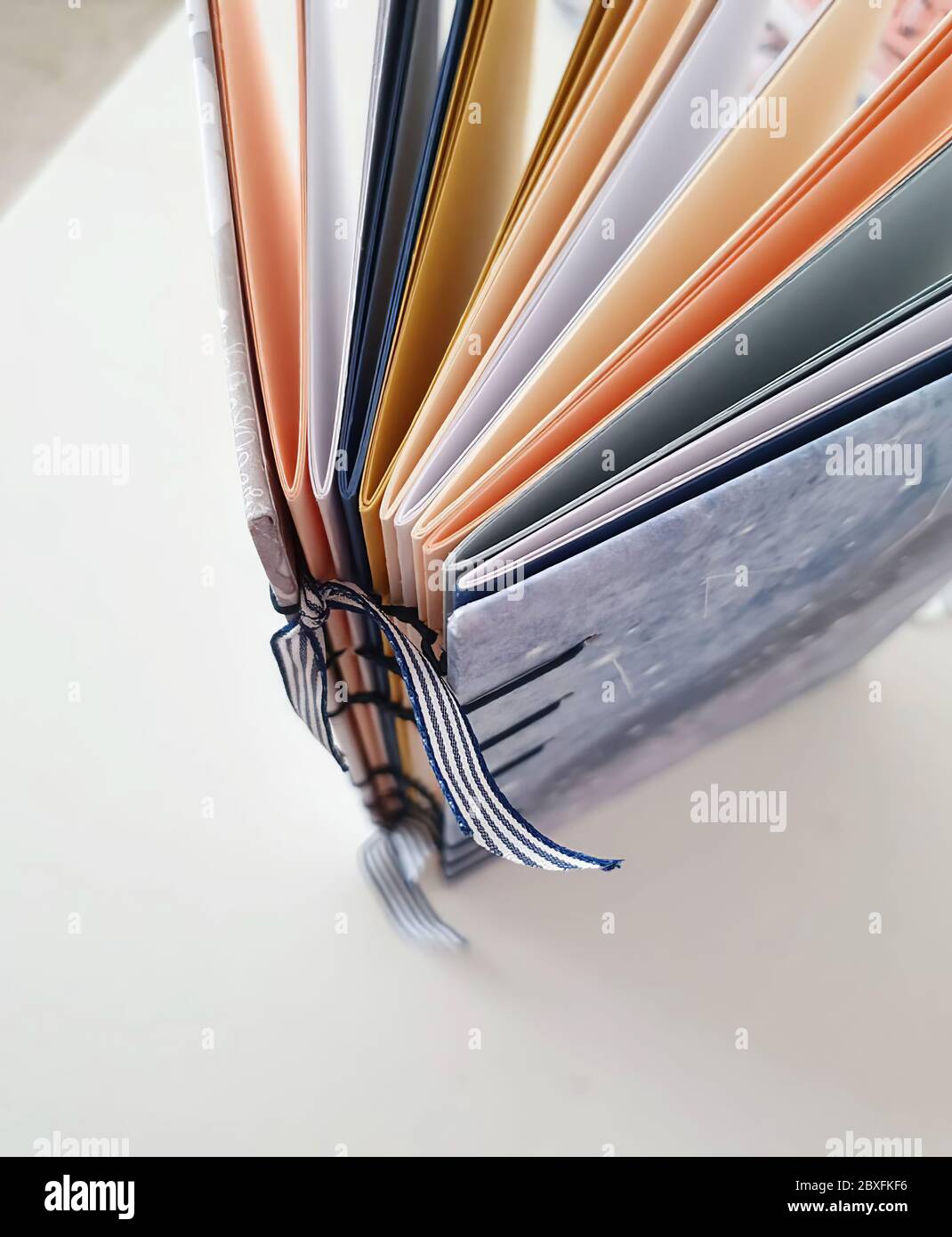 scrapping crafts with natural colors and accessories Stock Photo - Alamy