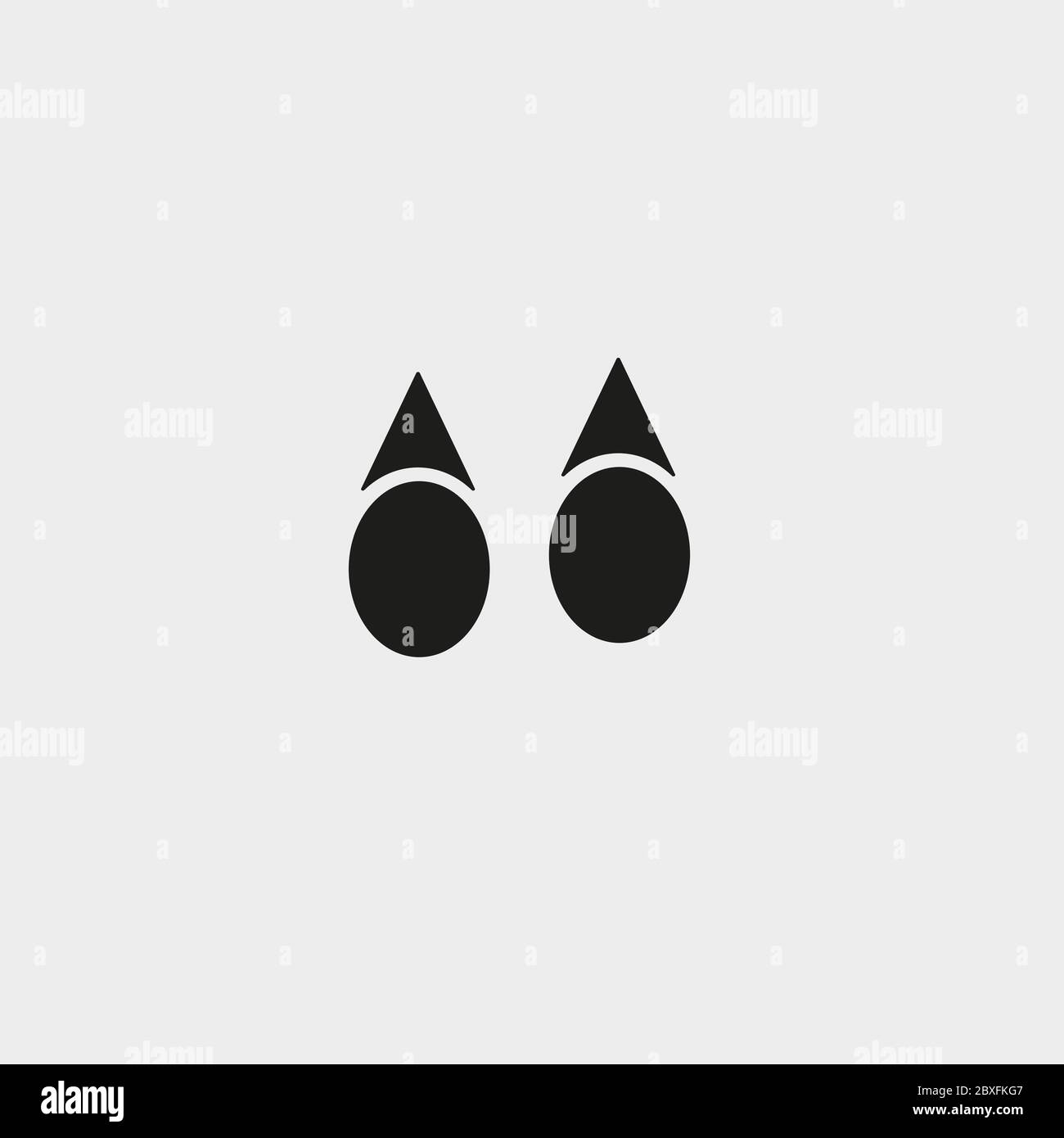 Eyes icon. Vector two eyes icon on white background Stock Vector Image ...