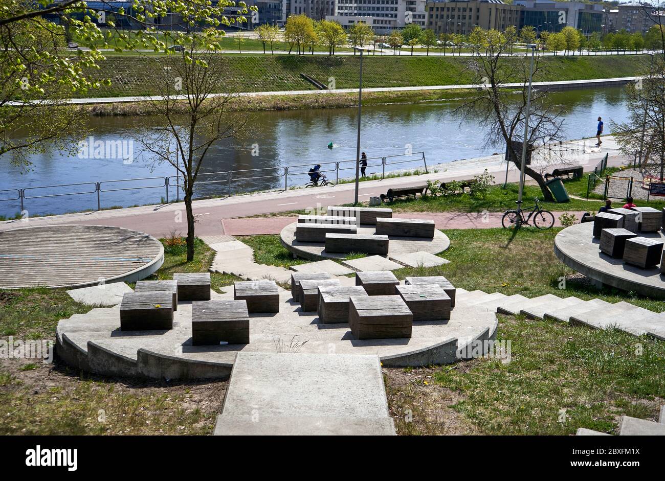 Park benches on bridge hi-res stock photography and images - Alamy