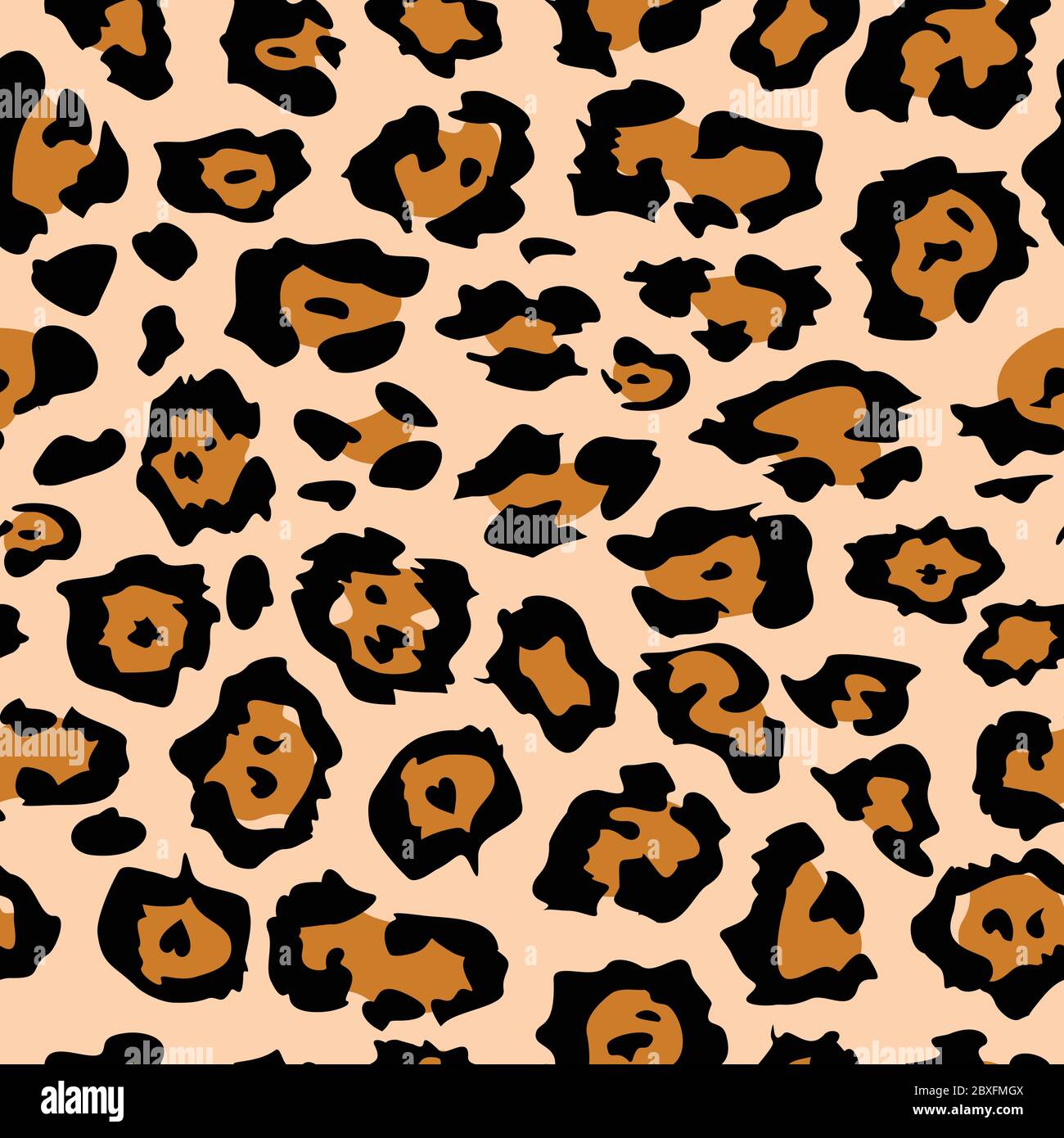 pattern design of leopard animal print vector Stock Vector Image & Art ...