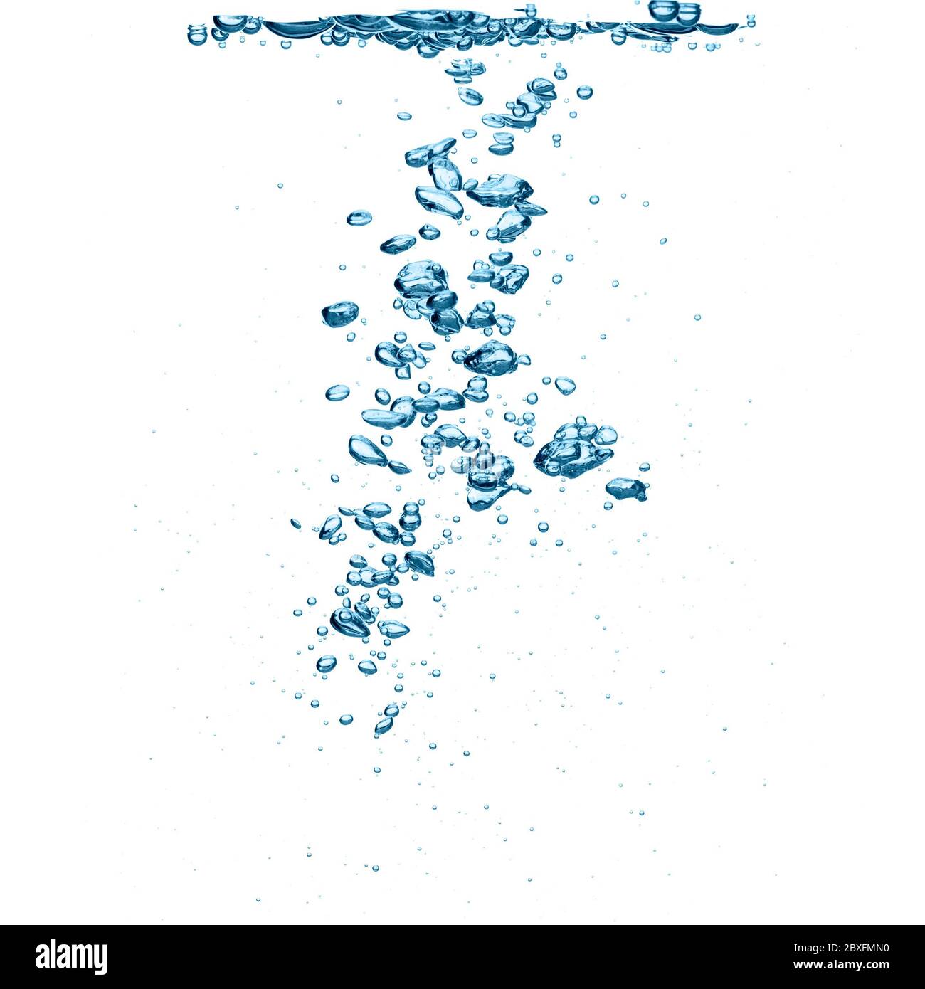 Closeup of Oxygen bubbles isolated on white background Stock Photo - Alamy