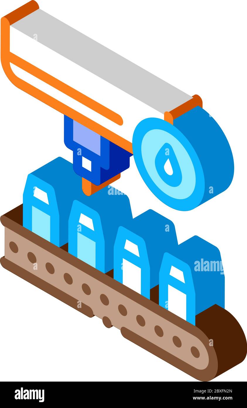 Machine filling bottle Cut Out Stock Images & Pictures - Alamy