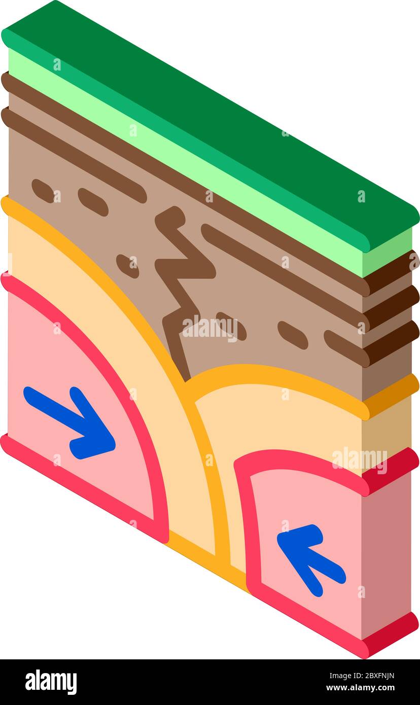 act earthquakes to soil icon vector illustration Stock Vector Image ...