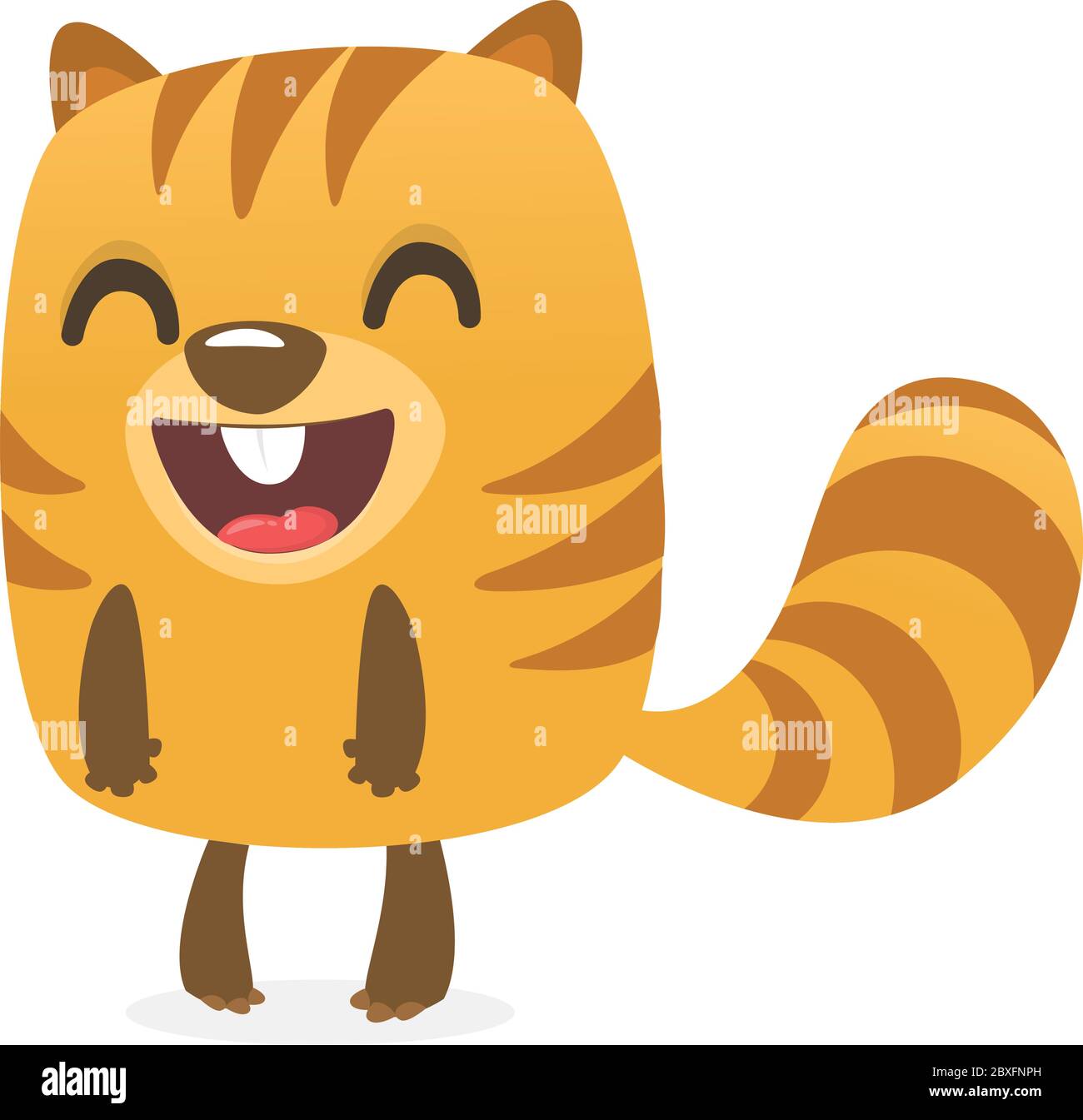 Cartoon Chipmunk or marmot laughing. Vector illustration Stock Vector ...