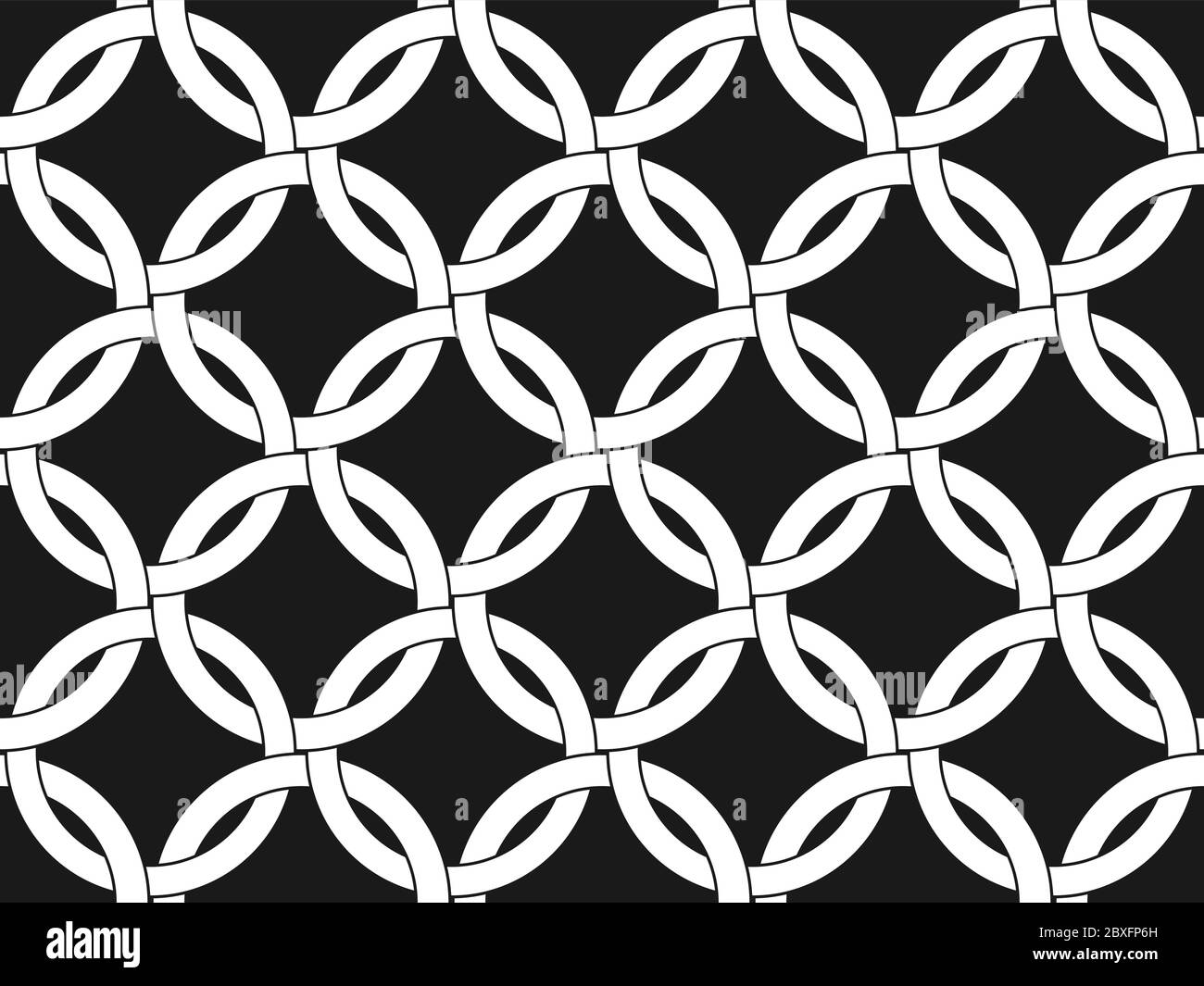 Abstract seamless pattern of intertwined circles for wide application ...