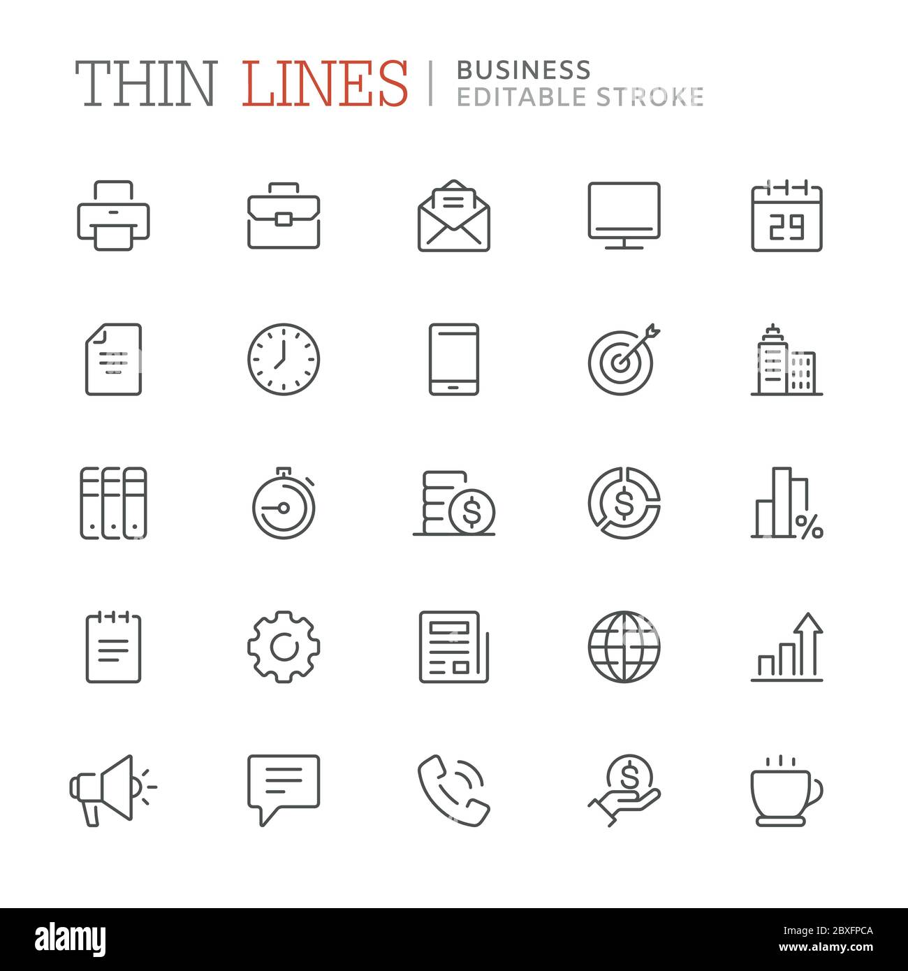 Editable time icons hi-res stock photography and images - Alamy