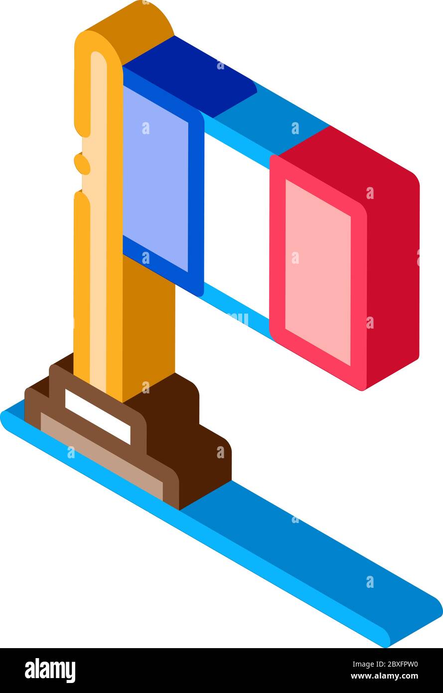 flag of france isometric icon vector illustration Stock Vector Image ...