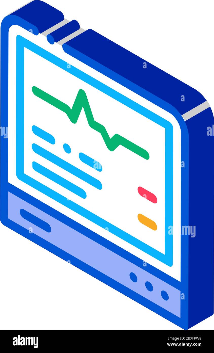 patient chart card isometric icon vector illustration Stock Vector ...