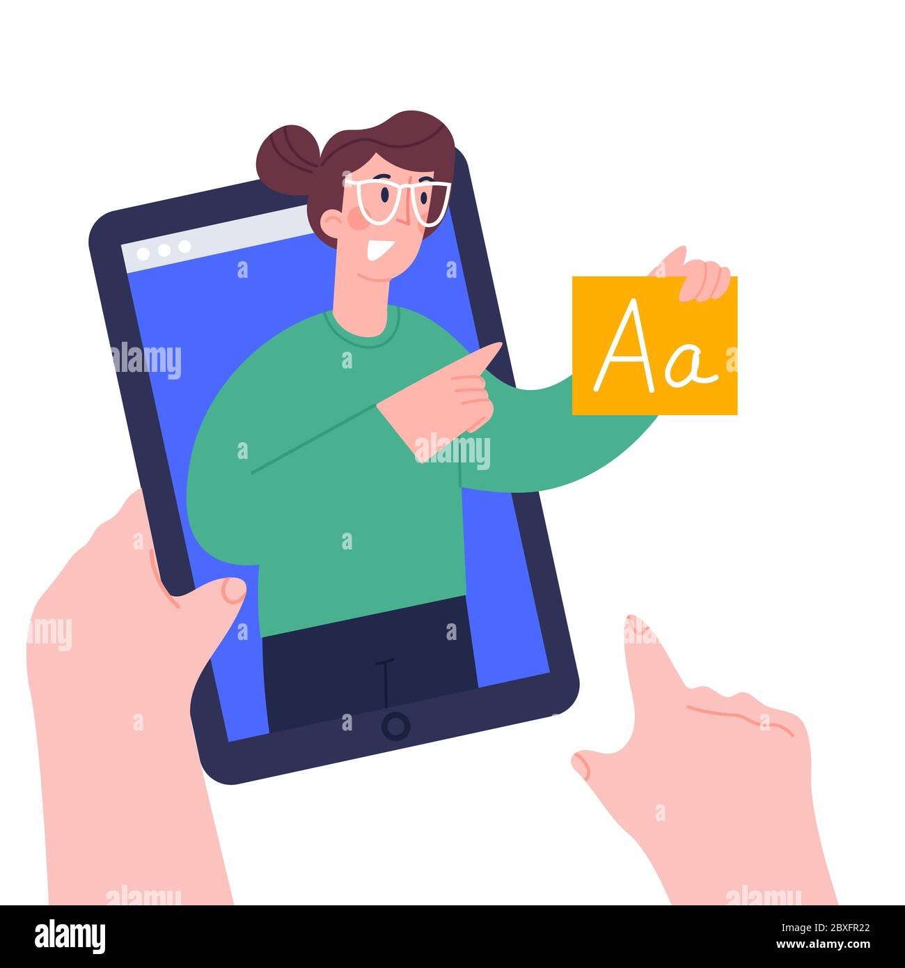 Digital tablet classroom Stock Vector Images - Alamy
