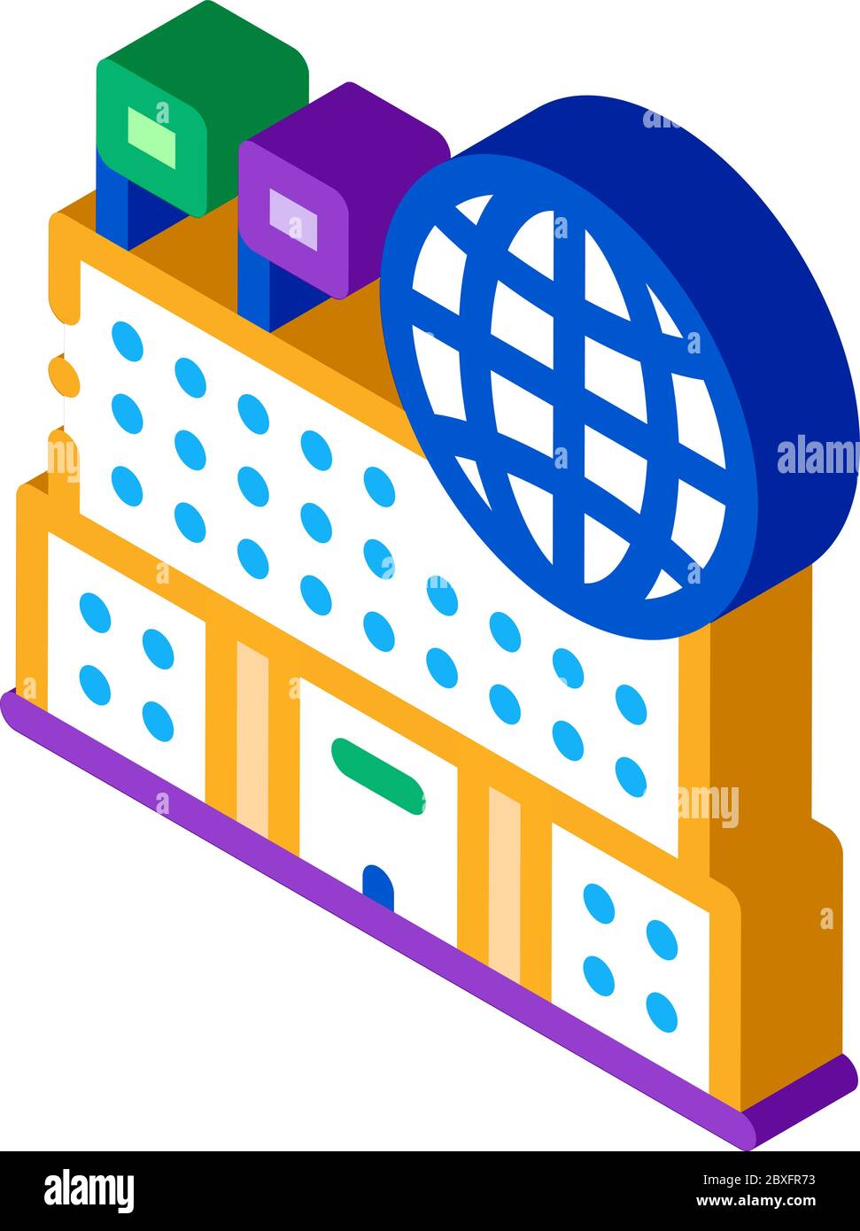 different countries to visit isometric icon vector illustration Stock ...