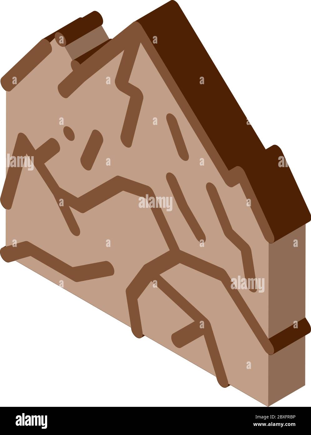 mountain view isometric icon vector illustration Stock Vector Image ...
