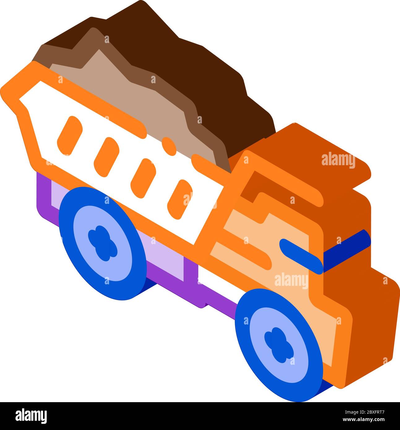 motor lorry isometric icon vector illustration Stock Vector Image & Art ...