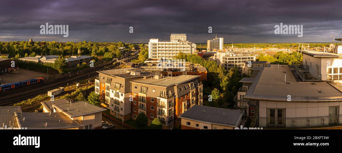 Aerial View Of Basingstoke High Resolution Stock Photography and Images ...