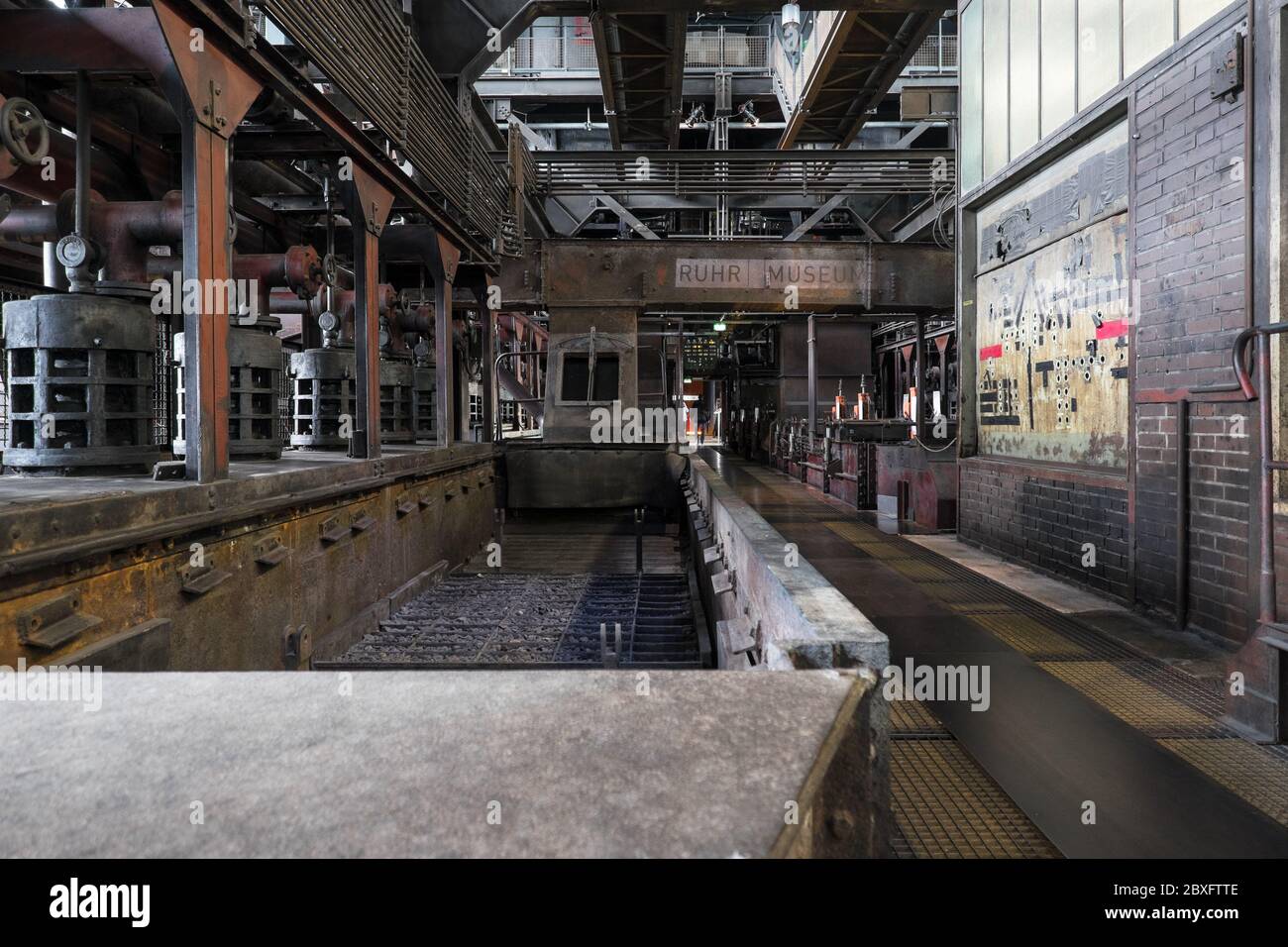 View at the washery of the coal in the Ruhr museum at Zeche Zollverein ...