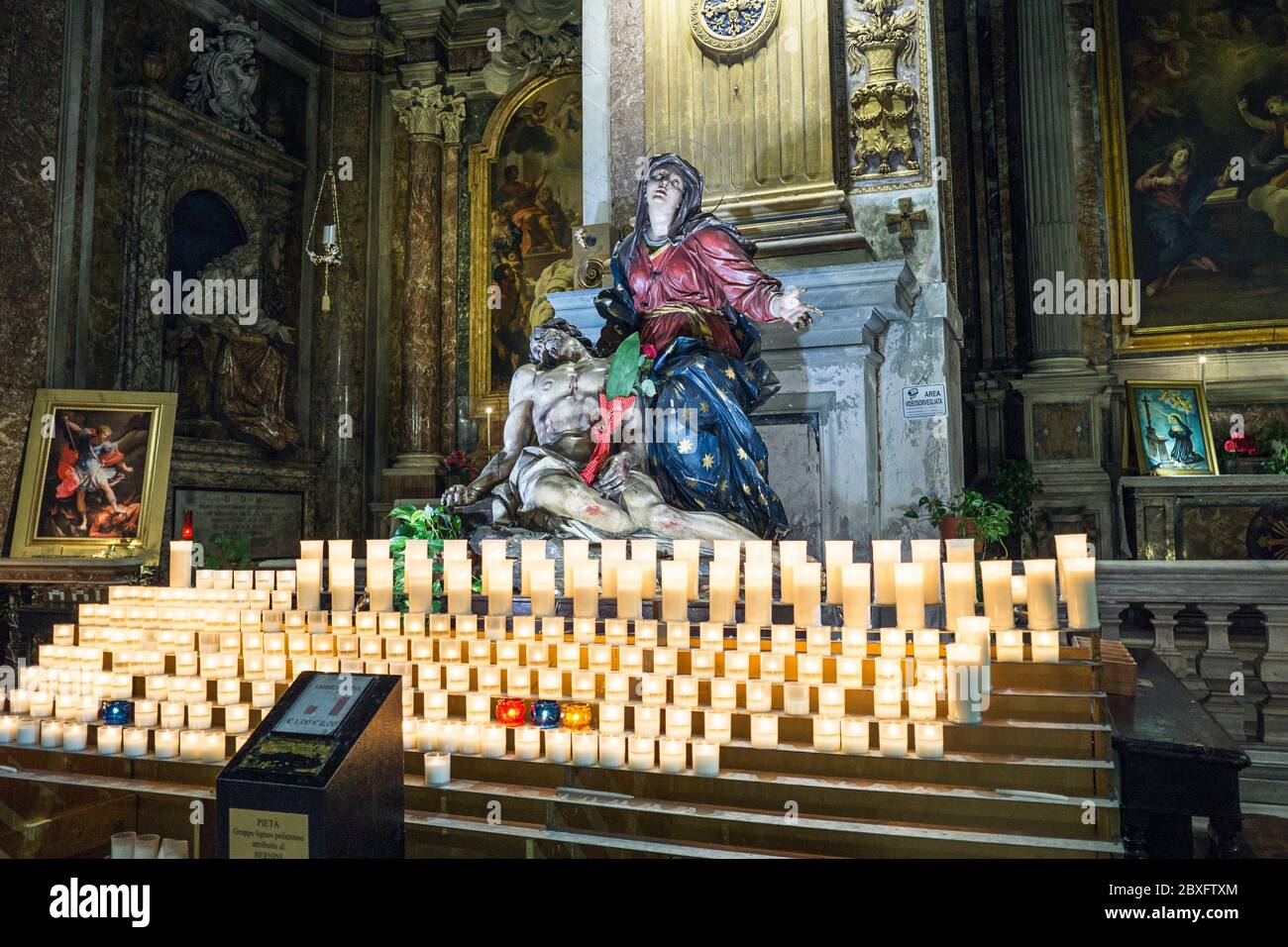 Pietà at St Marcello Al Corso Church Rome Stock Photo - Alamy