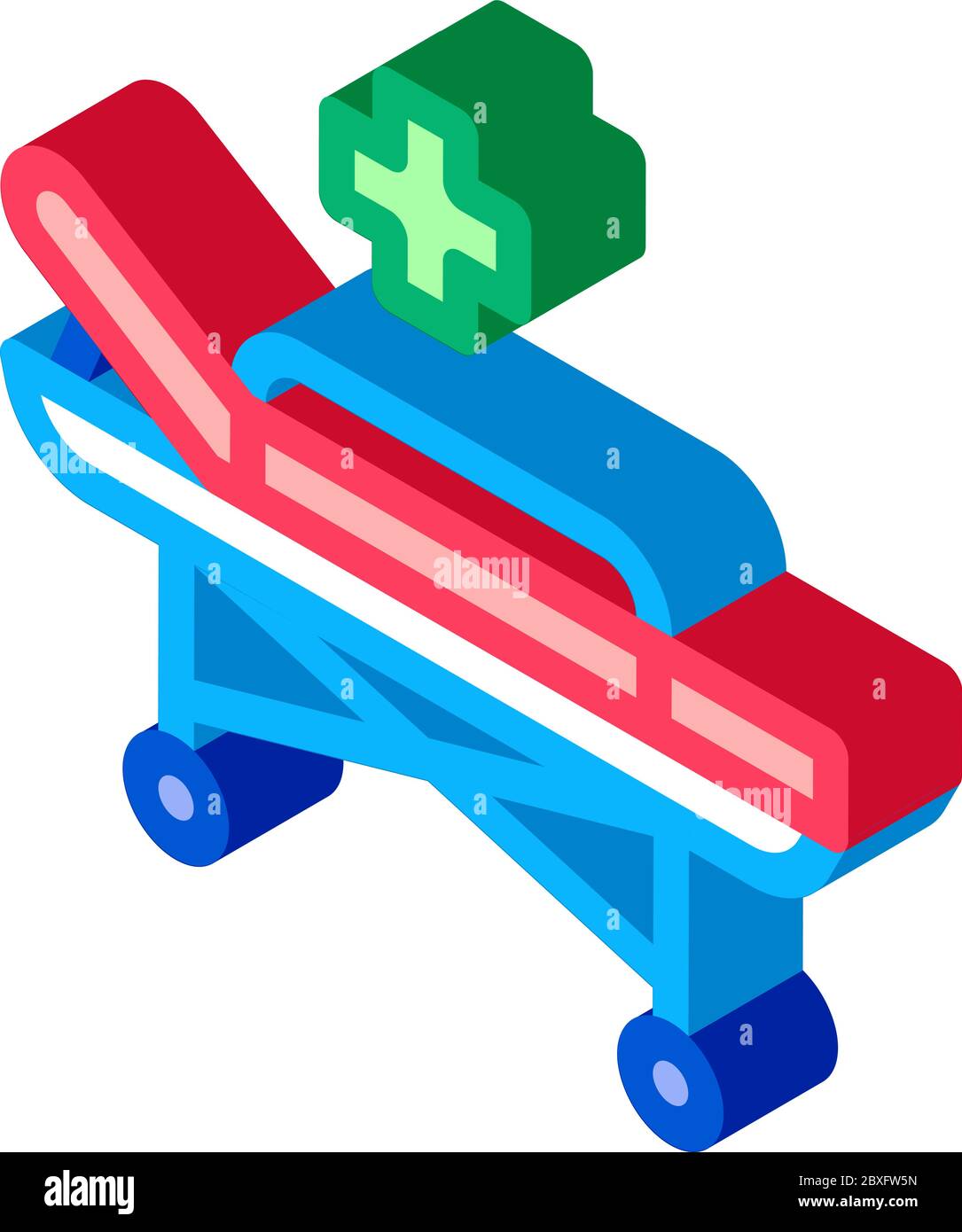 medical wheelchair isometric icon vector illustration Stock Vector ...