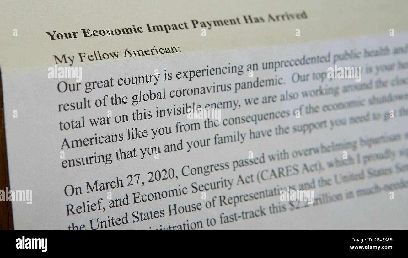 Letter addressed to My Fellow American from President Donald J. Trump ...