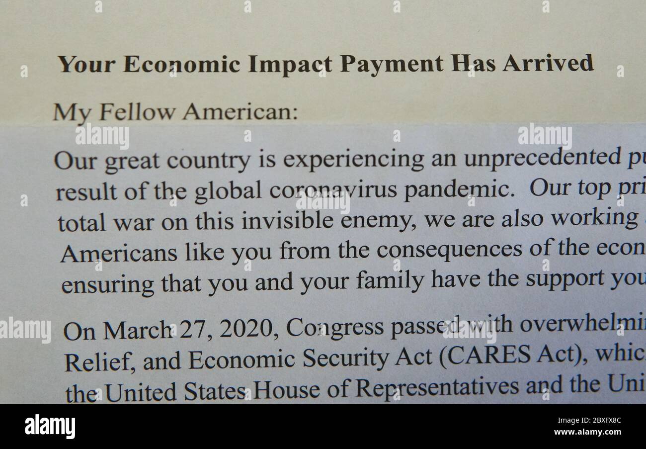 Letter addressed to My Fellow American from President Donald J. Trump ...