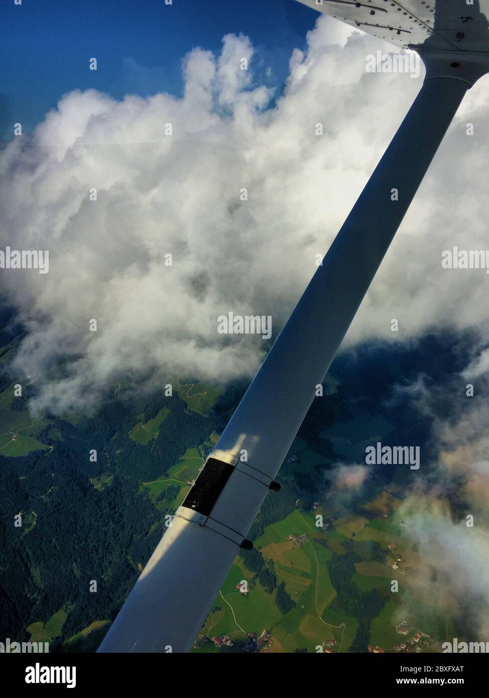 Cumulus cloud seen from a plane Stock Photo - Alamy