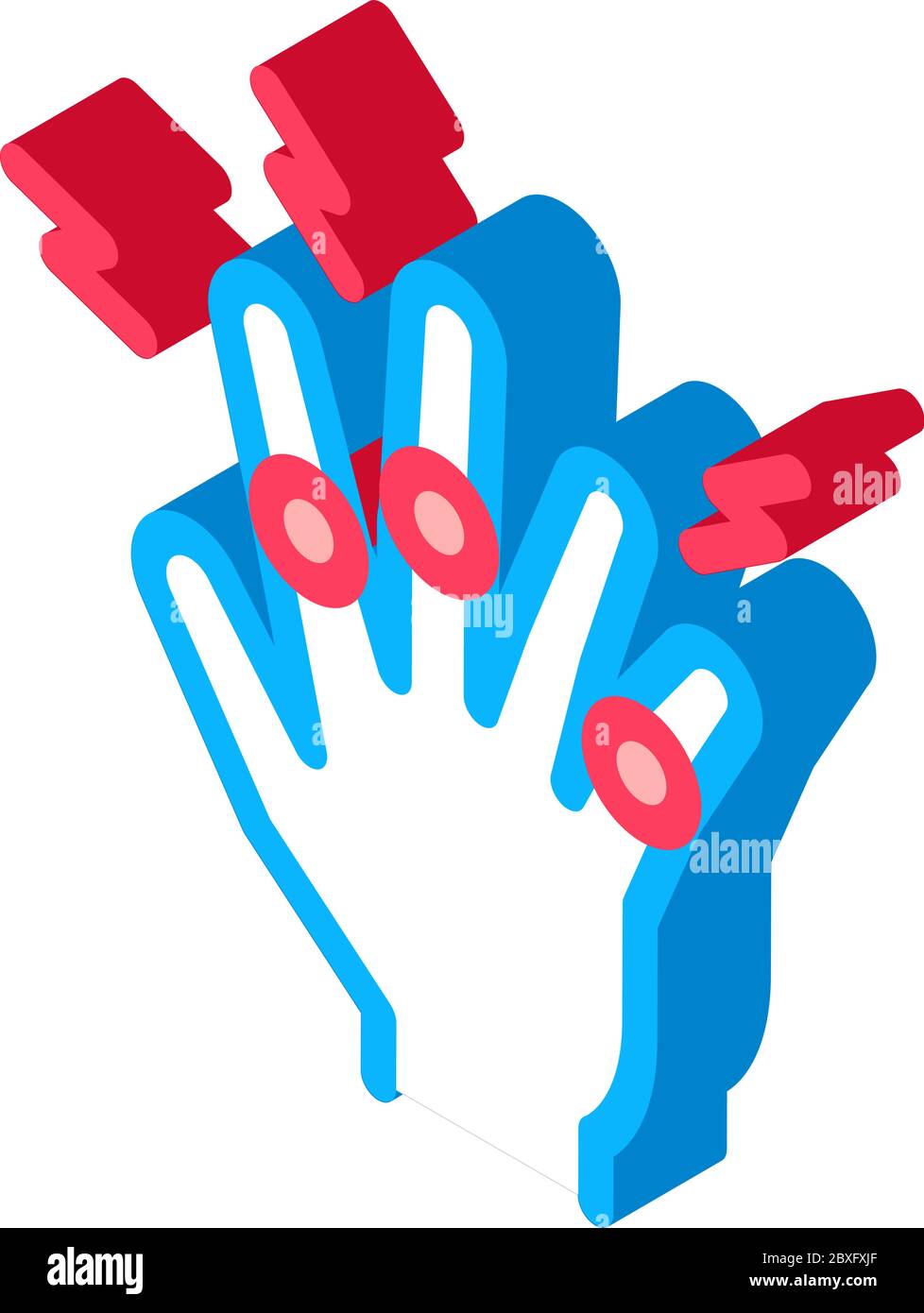 arthritis of finger joints isometric icon vector illustration Stock ...