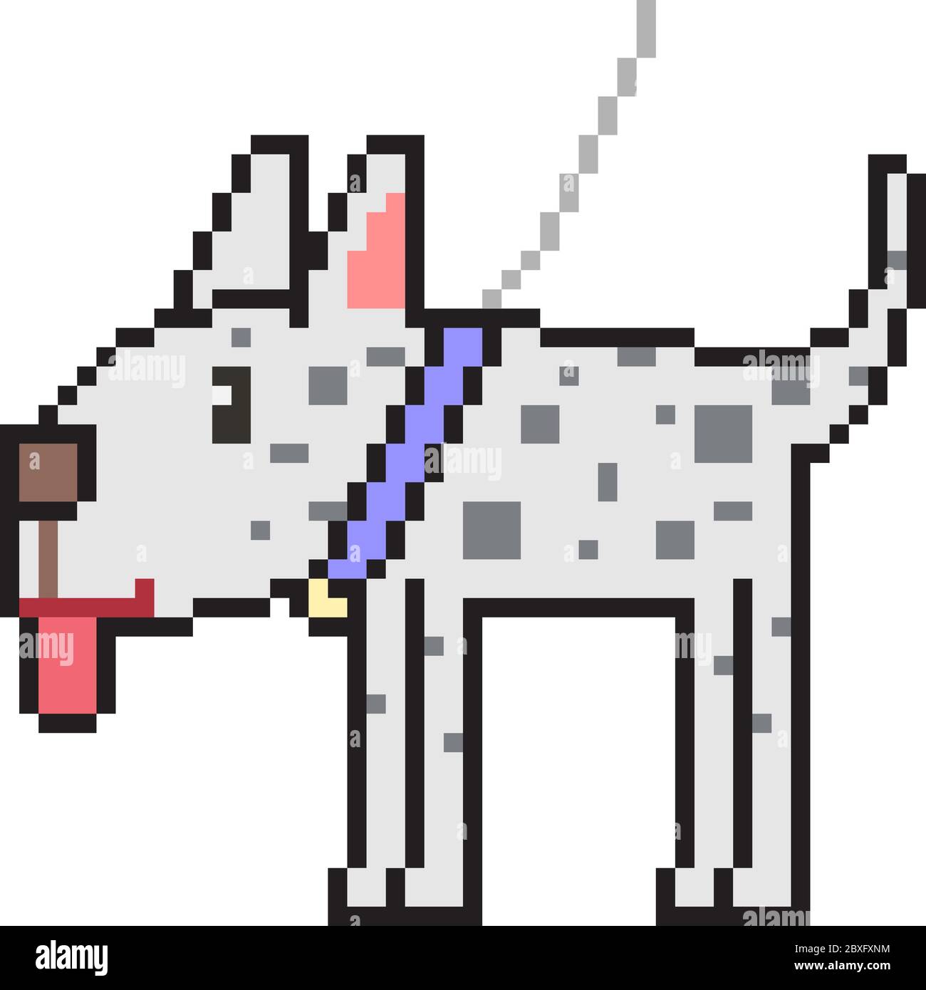 vector pixel art dog isolated Stock Vector Image & Art - Alamy