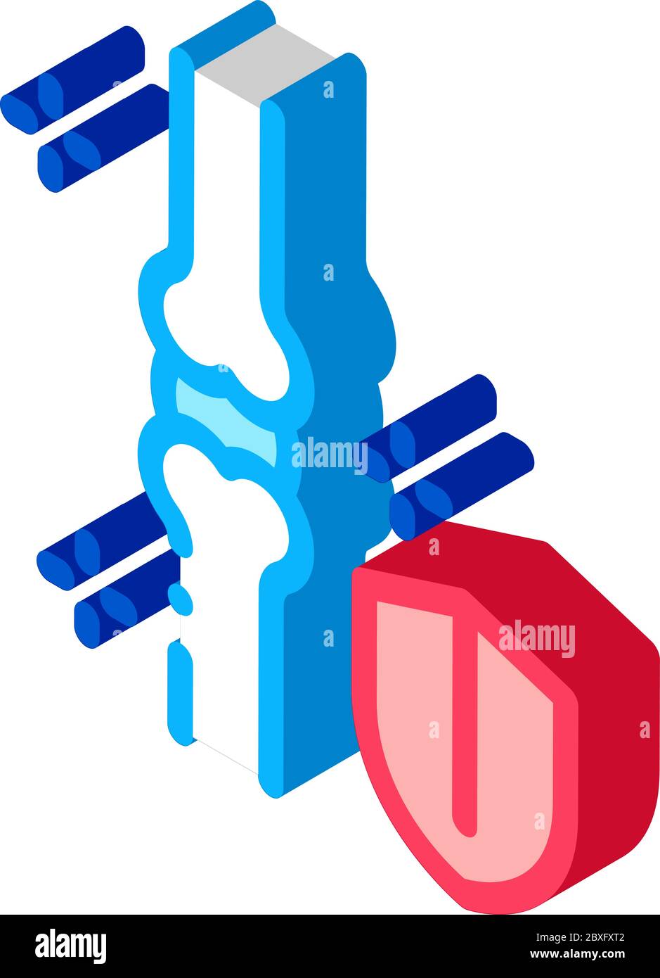 bone strengthening isometric icon vector illustration Stock Vector ...