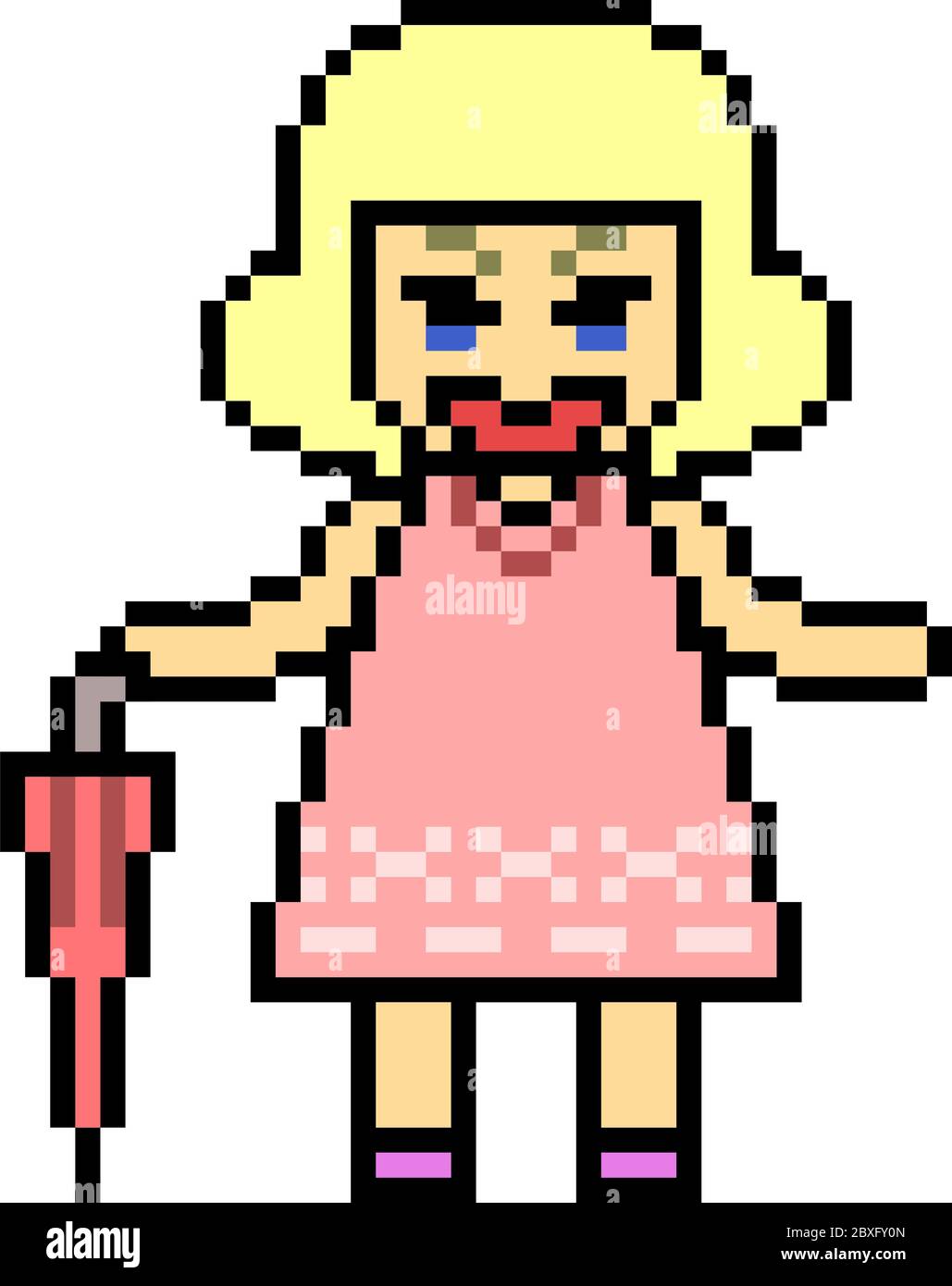 Little blonde girl Stock Vector Images - Alamy