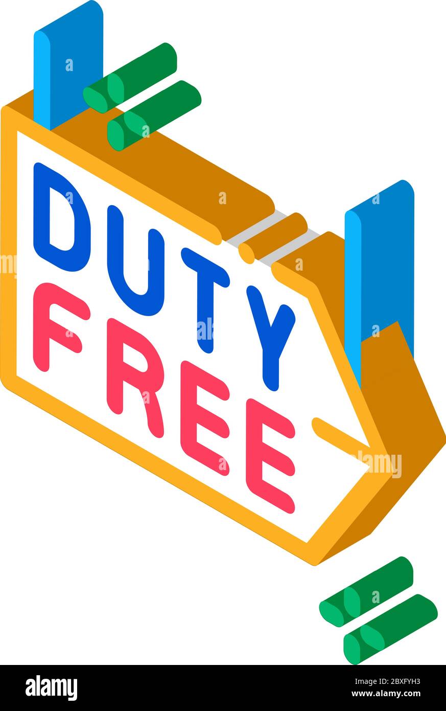 Duty free sign airport store Cut Out Stock Images & Pictures - Alamy